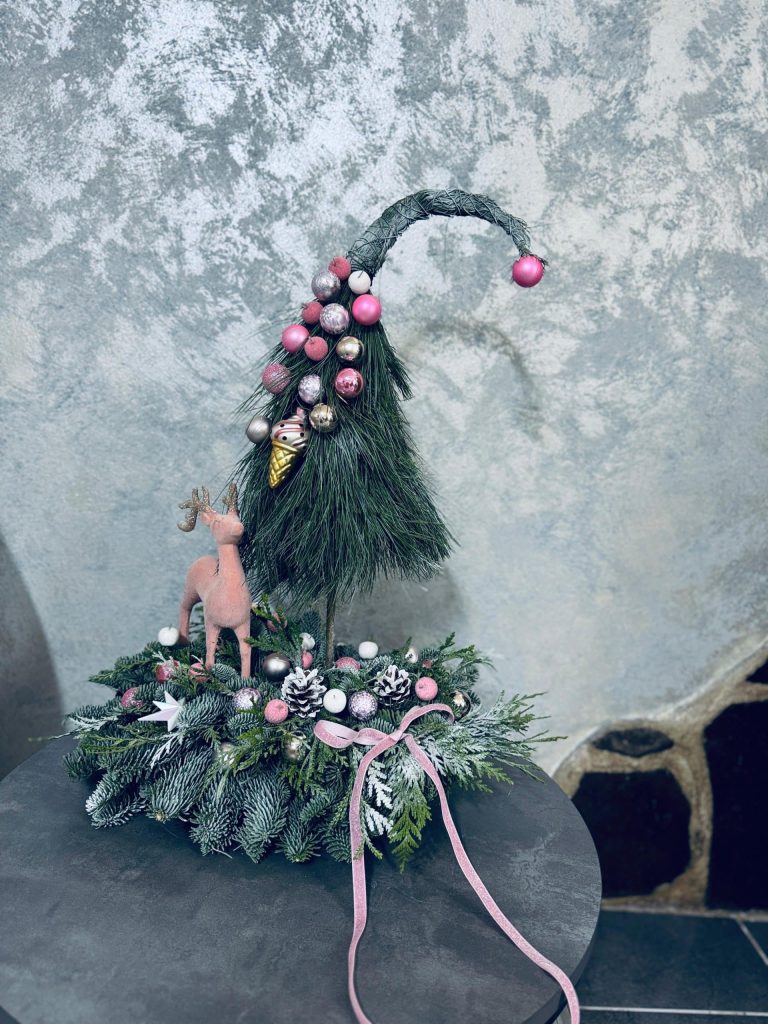 Aranjament decor craciun Grinchy 🌱| Bulbi-Flori.ro